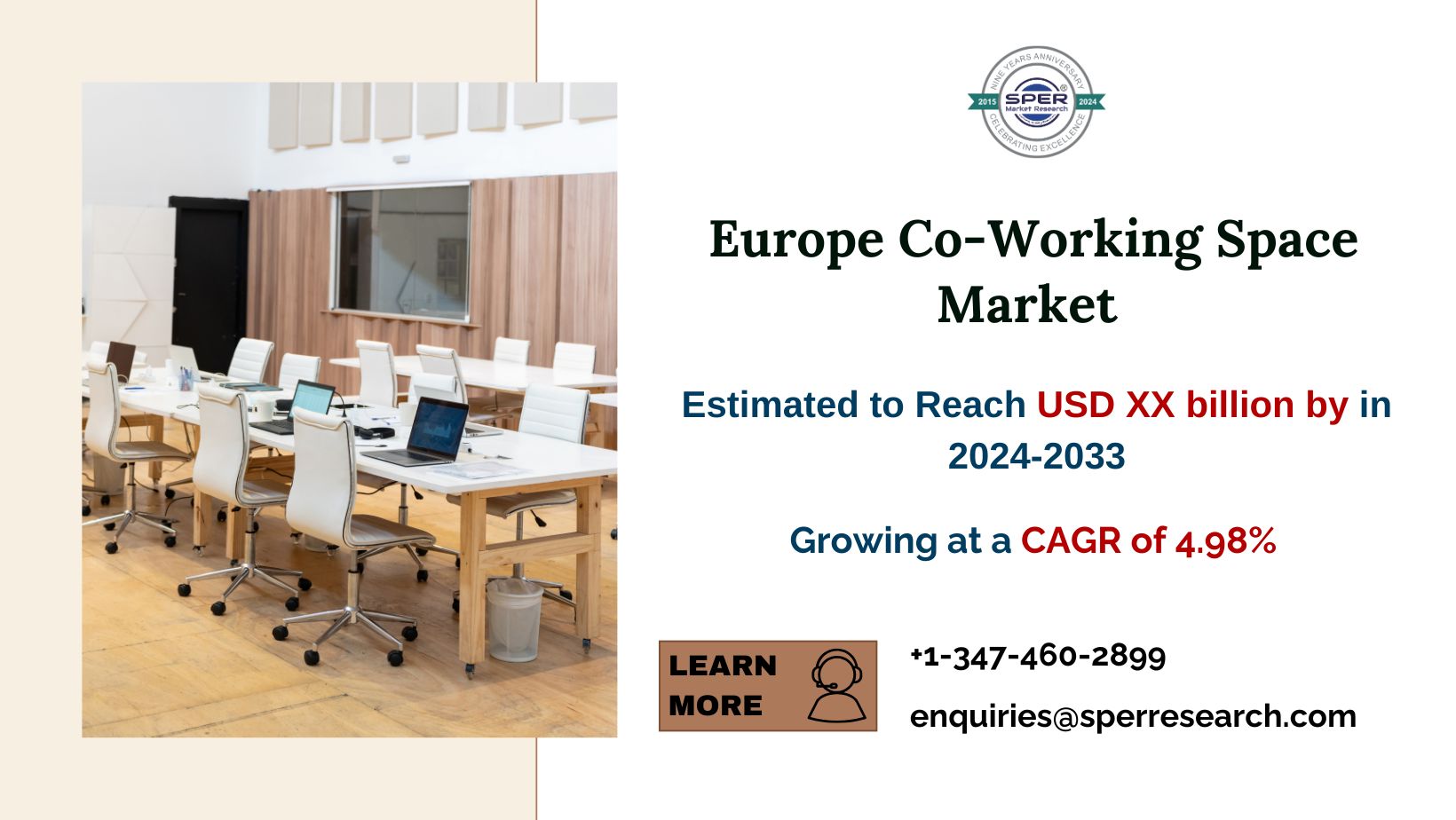 Europe Co-Working Space Market Growth, Share and Forecast